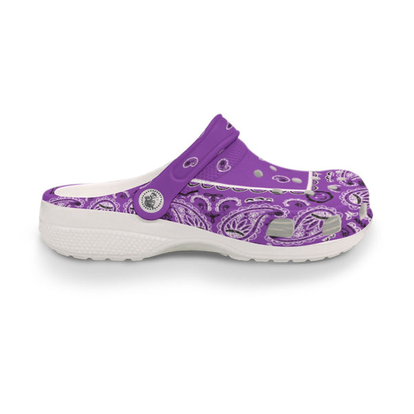 Women's Great Grape Classic Bandana Clogs | The Bandana Blanket Company