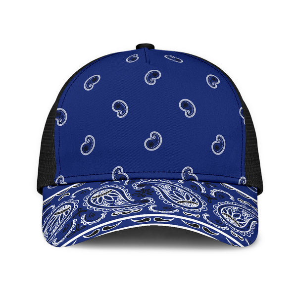 Royal Blue Bandana Mesh Back Cap | The Bandana Blanket Company