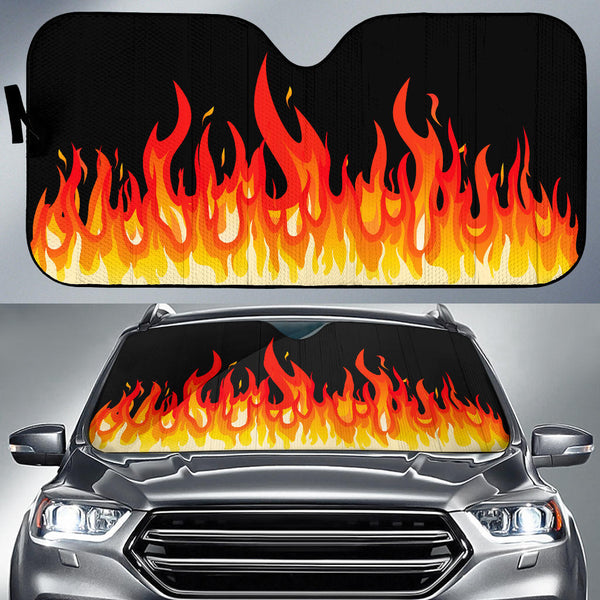 Flame Bandana Car Window Shade | The Bandana Blanket Company